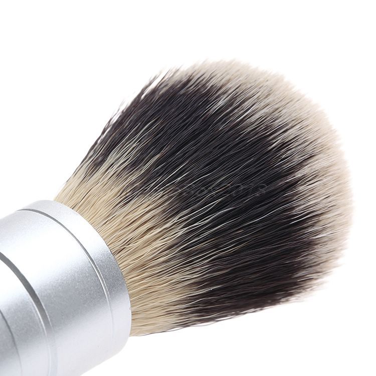 New Portable Men's Badger Hair Shaving Brush Aluminum Alloy Handle ...