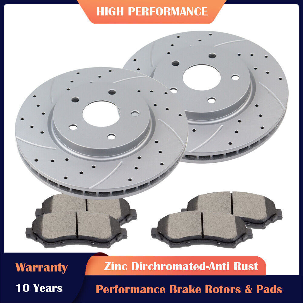 Front Brake Disc Rotors and Pads for Dodge Grand Caravan Chrysler Town ...