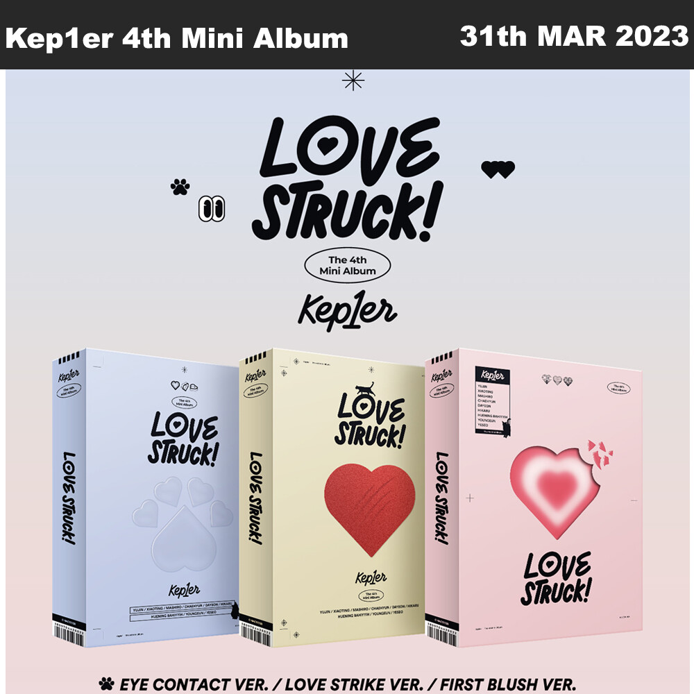 Kep1er LOVESTRUCK! 4th Mini Album 3SET CD+Photobook+Photocard+Etc+Tracking Num | eBay
