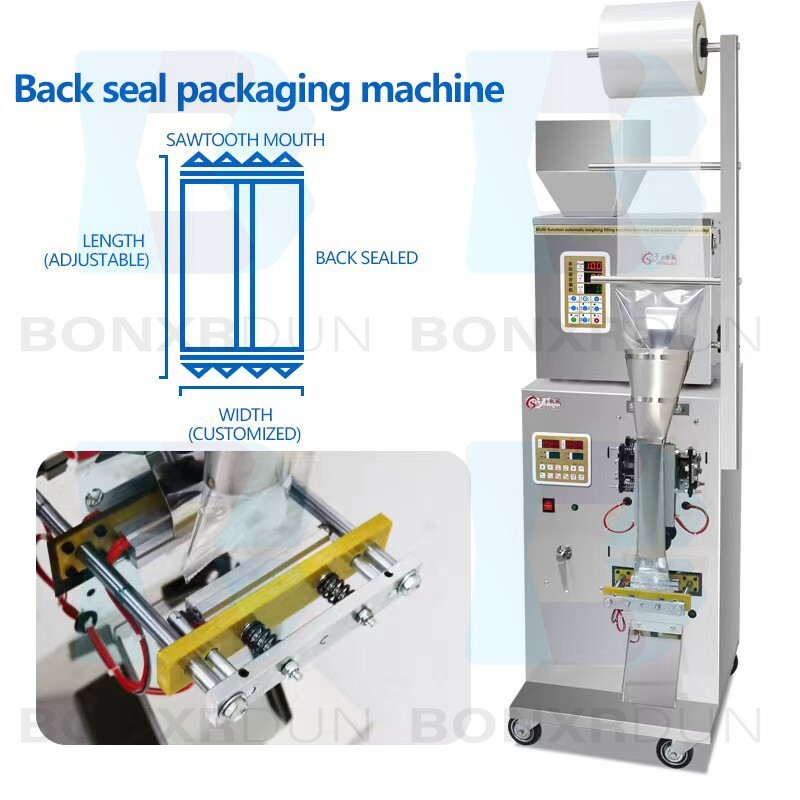 Back Sealing Electric Packaging Machine For Powder Particle Filling ...