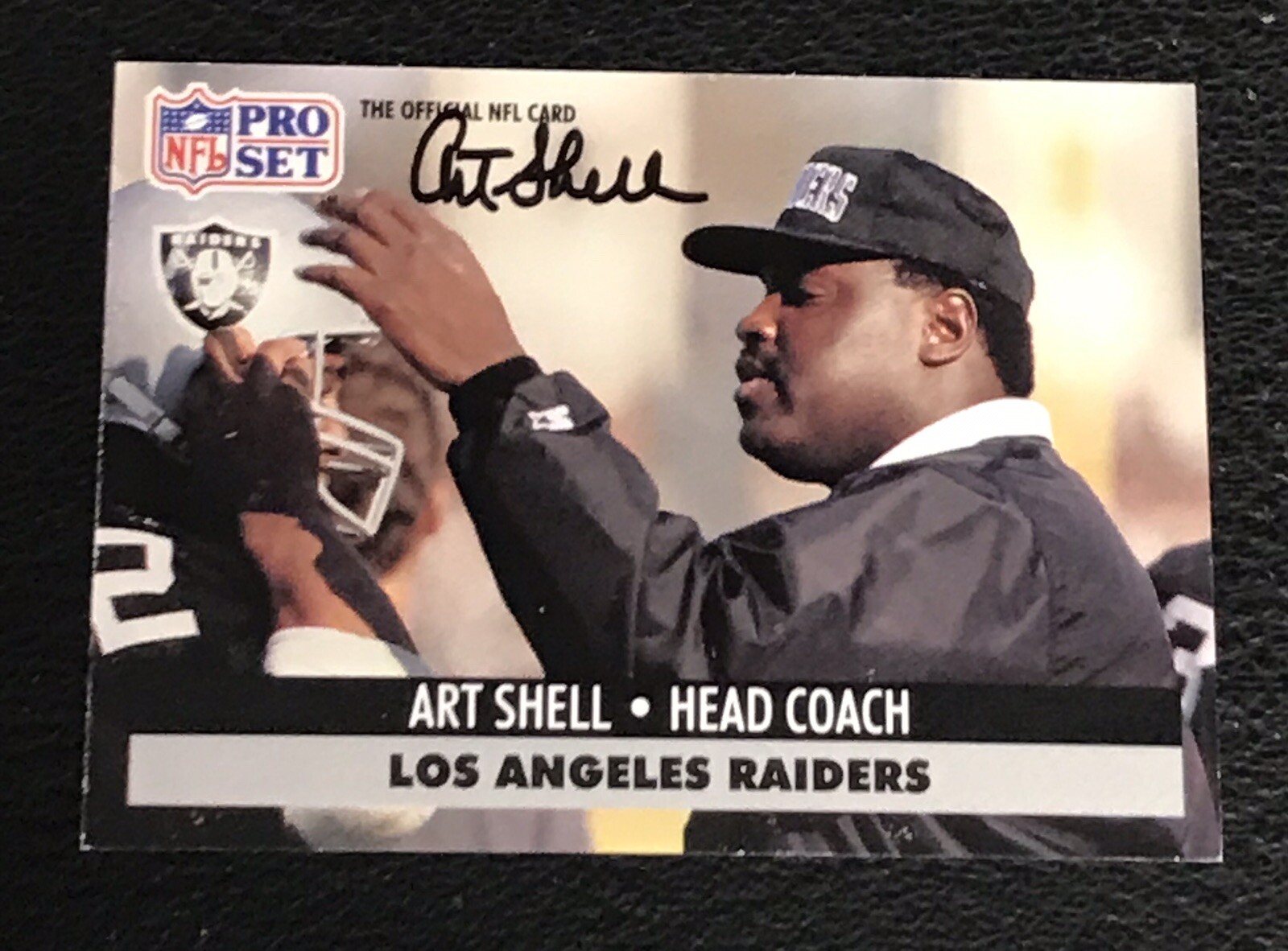 HOF ART SHELL 1991 PRO SET SIGNED AUTOGRAPHED CARD #198 LOS ANGELES ...