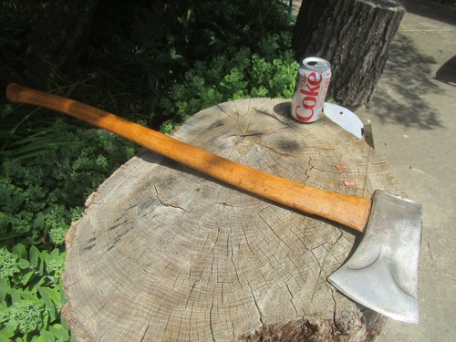 Vintage COLLINS COMMANDER 3 1/2 Phantom Bevels Single Bit Axe All ...