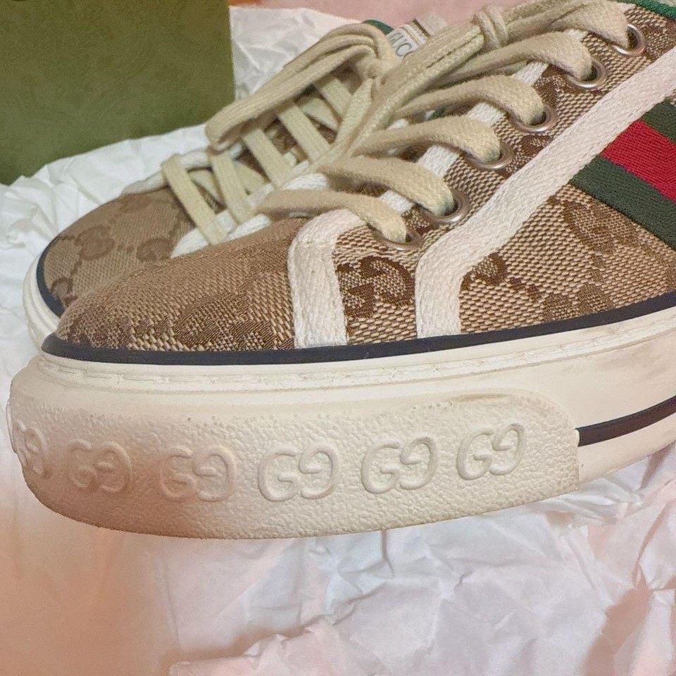 Gucci Sneakers GG Logo Scarpe da Tennis Donna US5.5 Con Scatola Autori ...