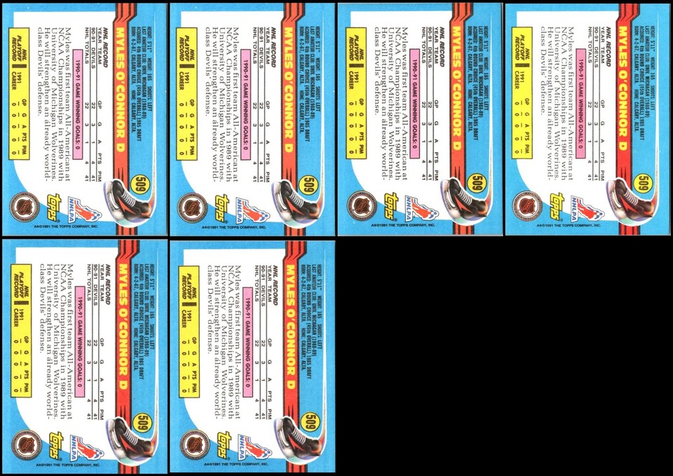 Topps Myles OConnor (6) Card Lot - GOING, GOING… ALMOST GONE! DON’T WAIT! | eBay