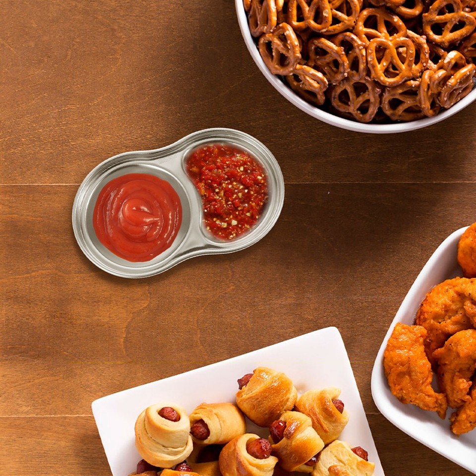 2pcs Household Condiment Dish Sauce Dipping Plate Appetizer Dish Small ...