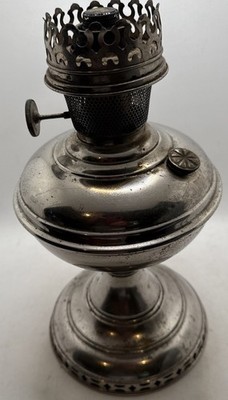 Antique ALADDIN Model 6 Kerosene Oil Lamp 1915-1916 Brass Nickel Plated ...