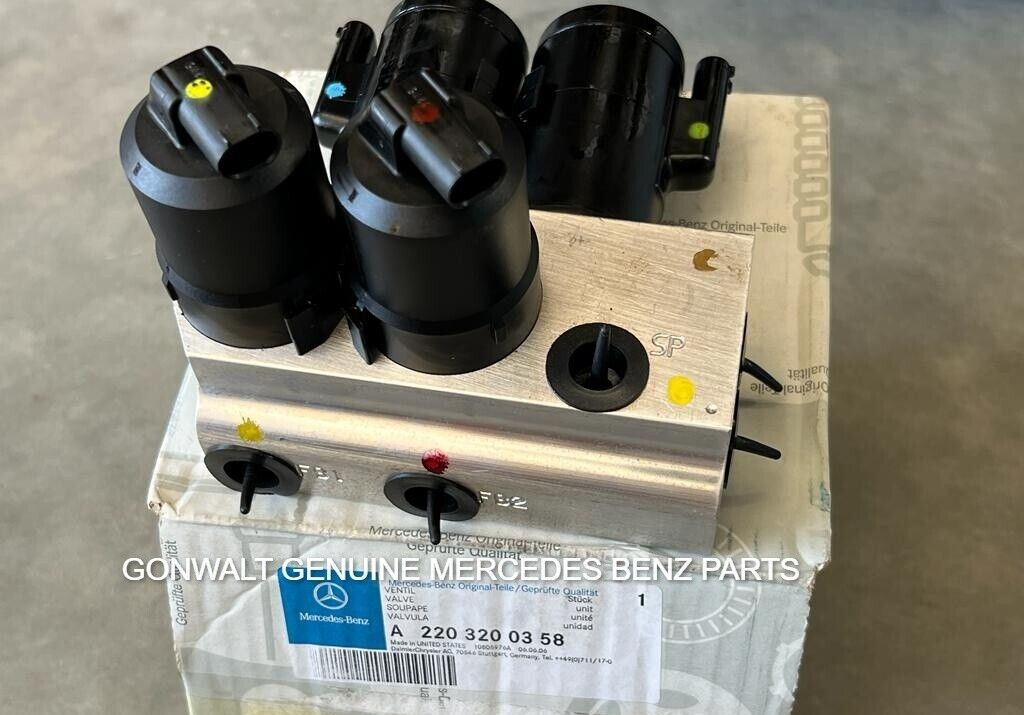 MERCEDES SL R230 CL W215 ABC Hydraulic Suspension Valve Block ...