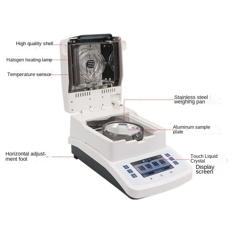 New Rapid Halogen Heating Moisture Tester Moisture Analysis Measuring ...