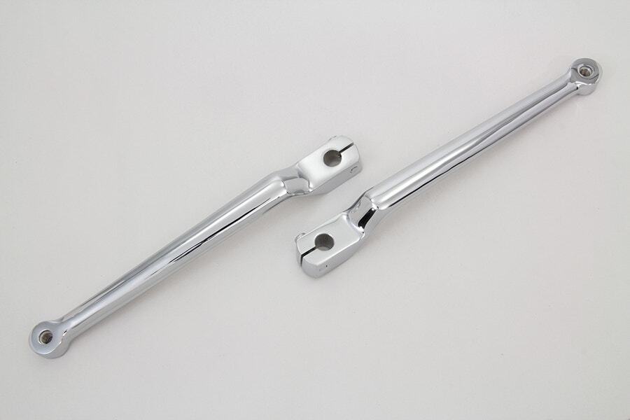 Extended 9-3/4" Chrome Heel Toe Splined Shift Lever Set 86-18 Harley ...