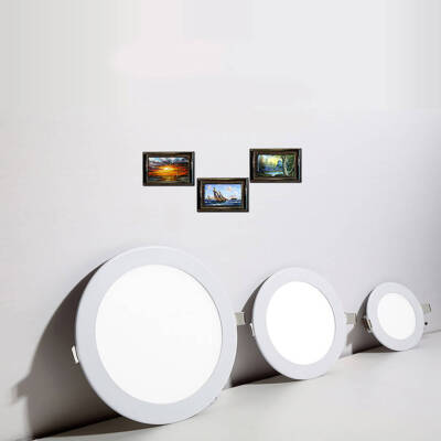 LED Surface Recessed Light for Bedroom Panel Ceiling Ultra Slim Round ...