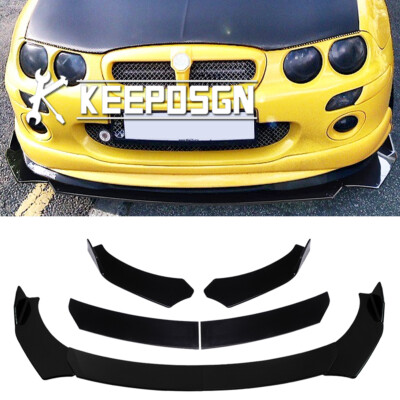 For MG ZR TF ZS MG3 Gloss Front Bumper Lip Splitter Spoiler Under Chin ...