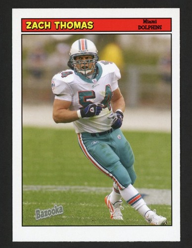 2005 topps bazooka Zach Thomas card #54 dolphins | eBay