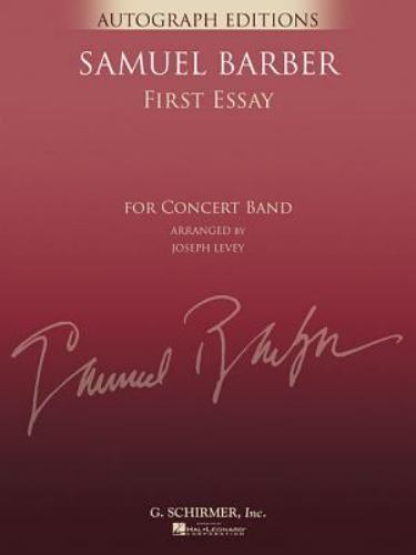 First Essay : For Orchestra Arranged for Concert Band by Samuel Barber ...