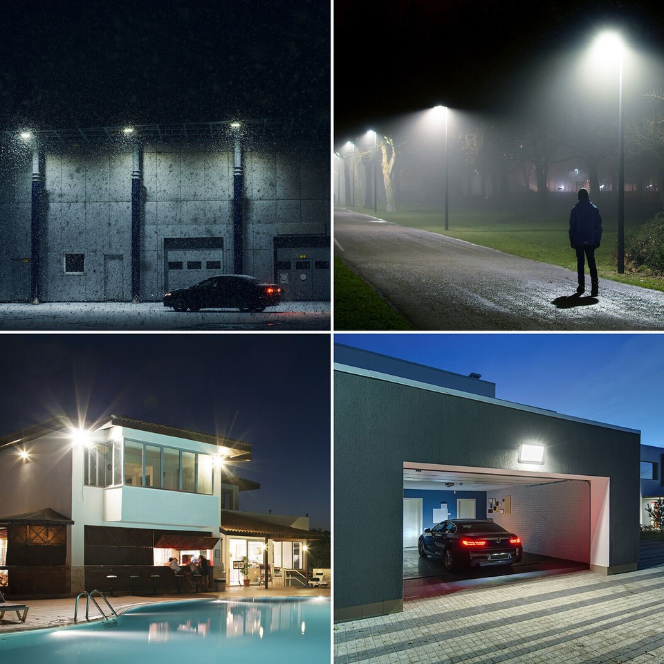 10W-500W LED Floodlight Spot Security Flood Lights Light Outdoor Garden ...