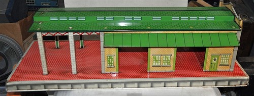 Marx Freight Terminal Tin Litho Train Station Toy Building Vintage 1950 ...