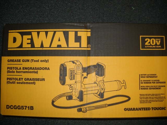 DEWALT DCGG571 20V Cordless Grease Gun for sale online | eBay