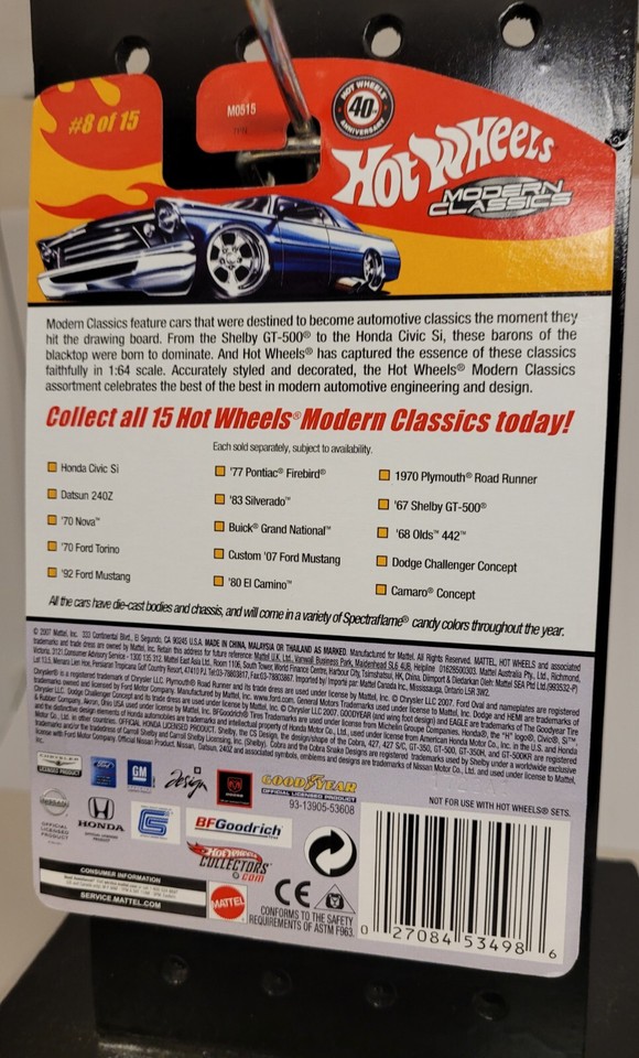 Hot Wheels Modern Classics Buick Grand National, 1:64, New in Pack INV ...