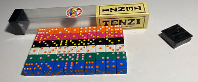 Vintage 80s Game Tenzi with 6 sets of 10 Multi Colored Dice | eBay