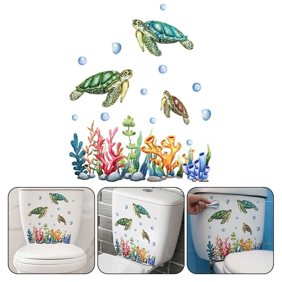 For Smooth Walls Sticker Wall Stickers Bubble Turtle Series 25*35cm PVC ...