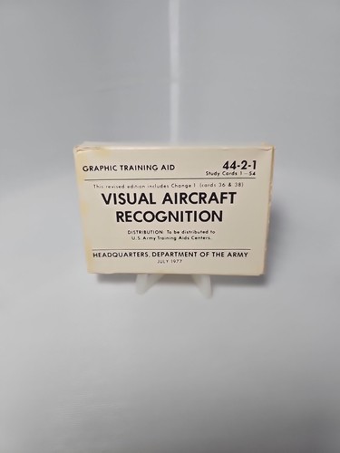 US ARMY VISUAL AIRCRAFT RECOGNITION STUDY CARDS 44-2-1 July 1977 | eBay