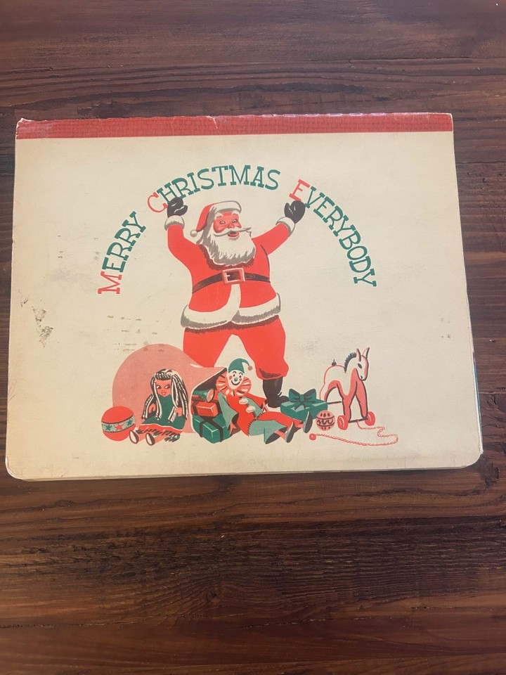 Christmas Time in Action 1949 Merry Christmas Everyone Pop-Up Book w/ 5 ...