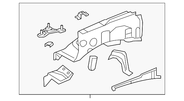 Genuine Toyota Apron Assembly 53702-0C201 | eBay