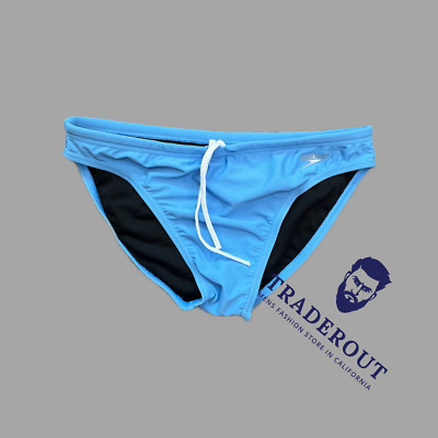 Speedo Men blue beach diving 2" swim Brief bikini Swimwear size 30 32 ...