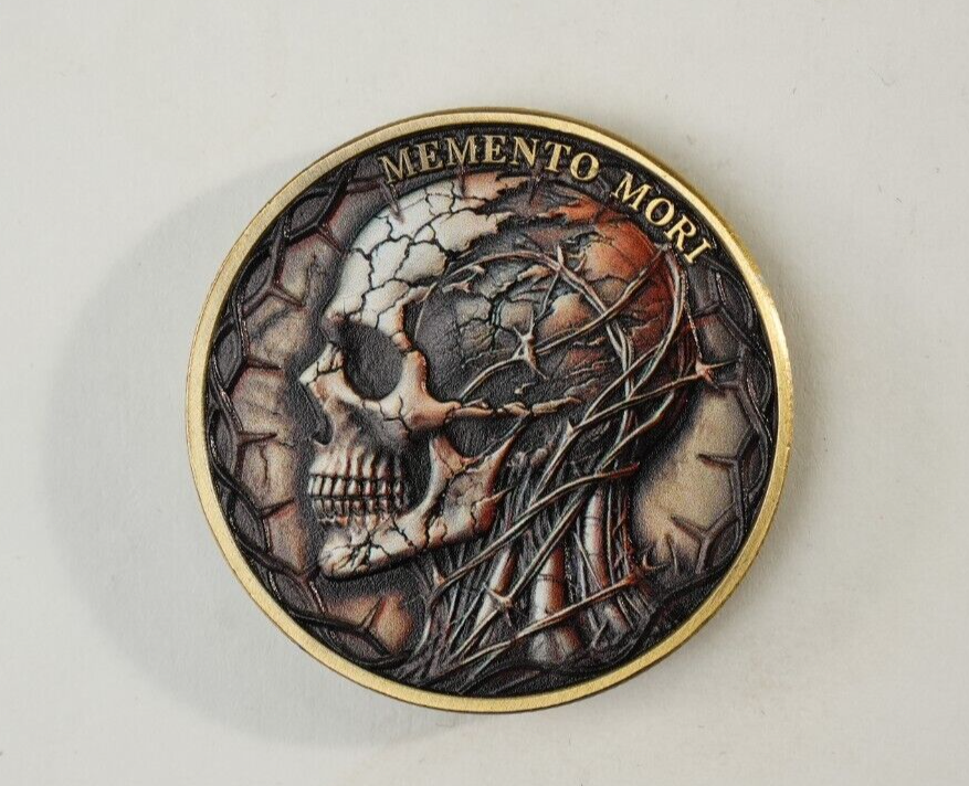 5pcs Motivational Memento Mori Challenge Coin Skull Coin Time Is ...