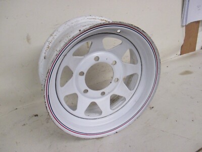 WELLER WHITE STEEL 8 SPOKE WHEEL NOS 6 X 14 | eBay UK
