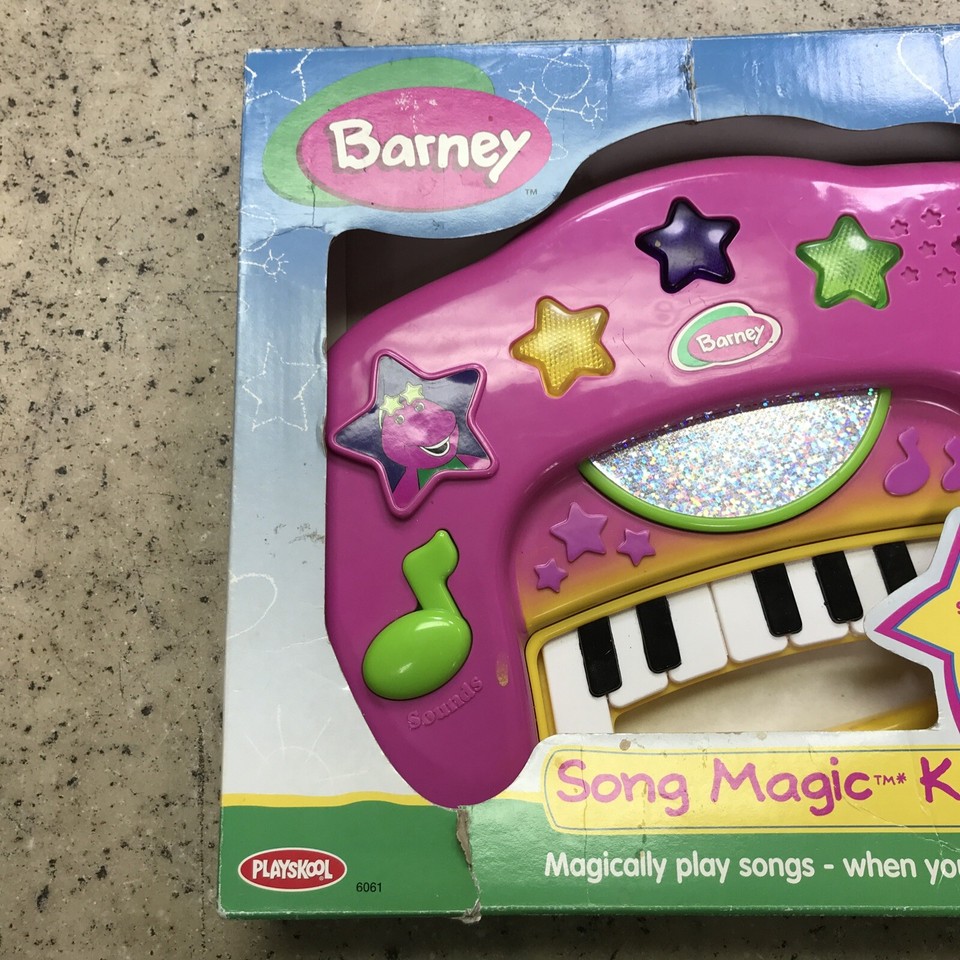 Vintage NIP BARNEY Song Magic Keyboard PLAYSKOOL Musical Sounds HASBRO ...