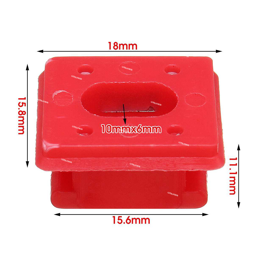 Set of 20 Dashboard Dash Trim Strip Clips Red Insert Grommets For BMW ...