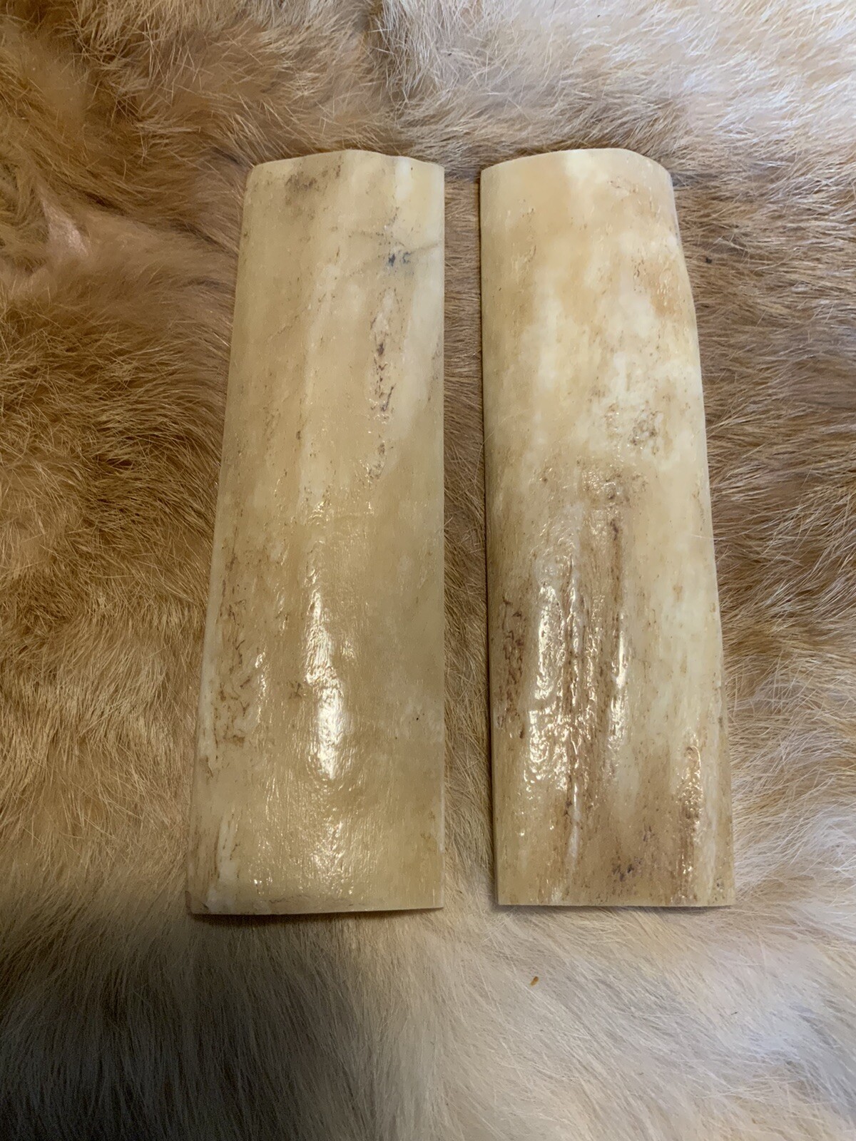 Camel Bone Bark Knife Scale Set, Knife Making, 5” X 1.5” X 3/8” Natural ...