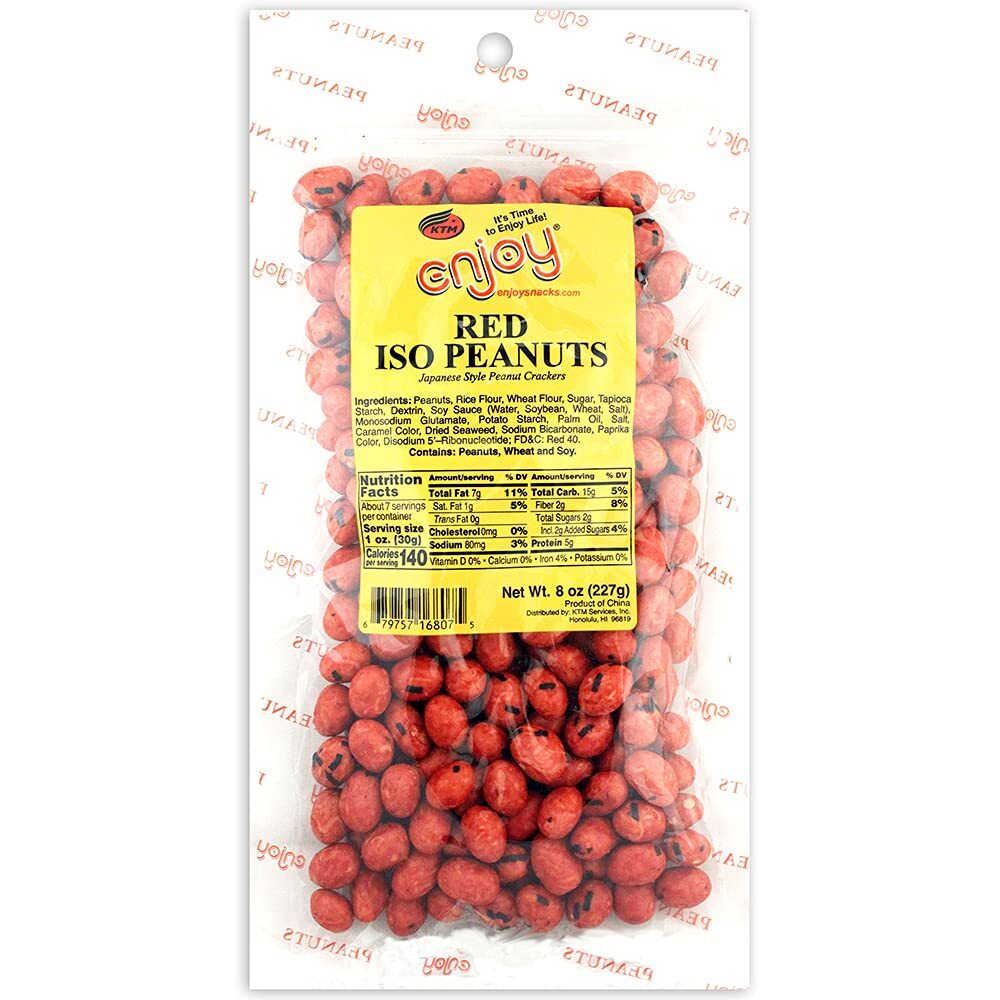 Enjoy Red Iso Peanuts 8oz Packaged Rice Crackers for sale online | eBay