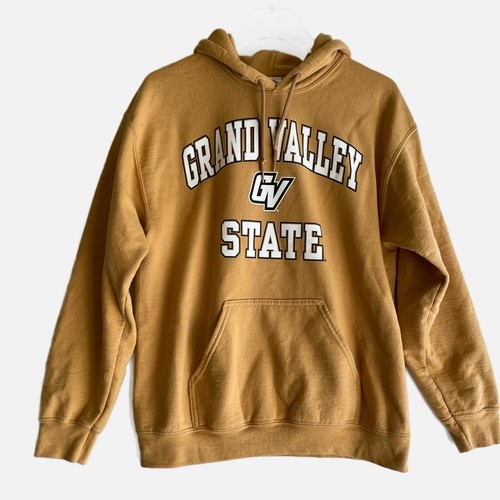 GVSU Grand Valley State University Pullover Hoodie Tan White Size M | eBay