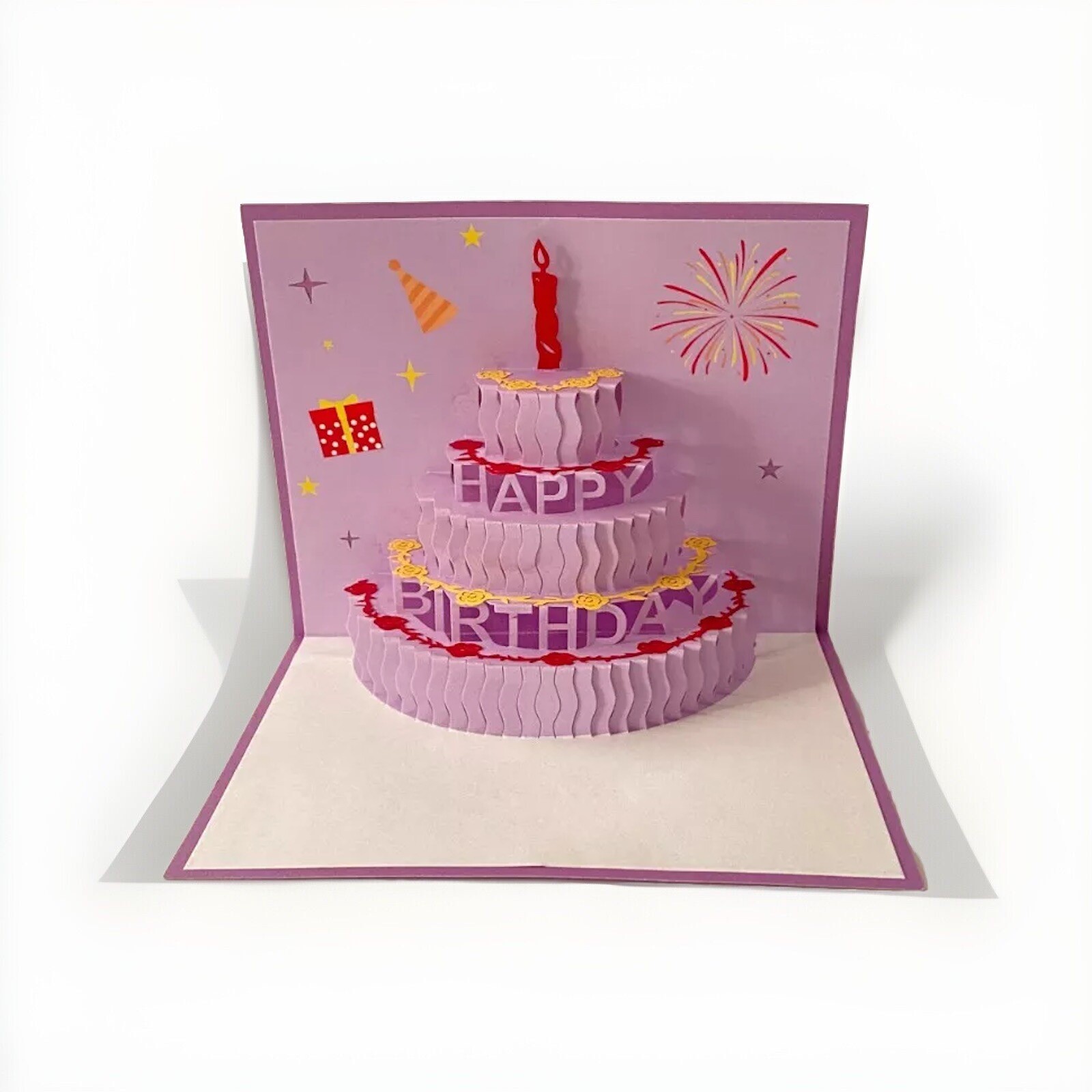 3D Pop Up Happy Birthday Cake Card | eBay