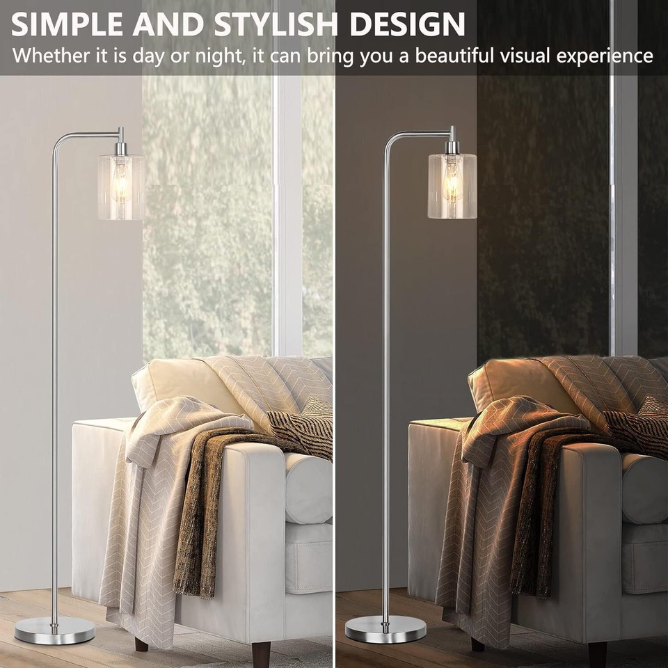 67 inch LED Floor Lamp Industrial Standing Reading Tall Pole Living ...