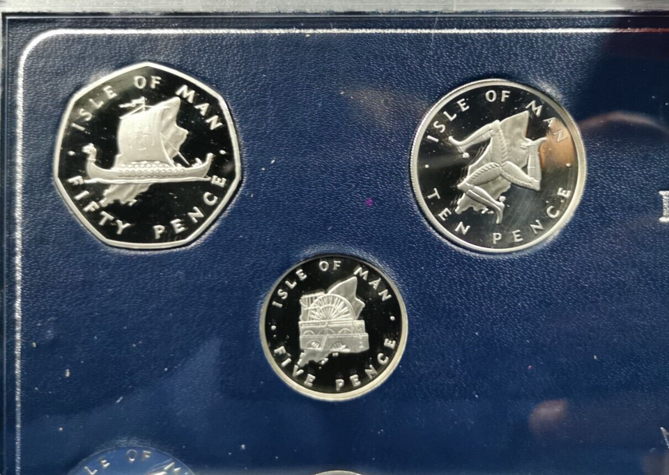 Extremely Rare 1976 Isle Of Man 995 Platinum Proof Decimal Coin Set 1 ...
