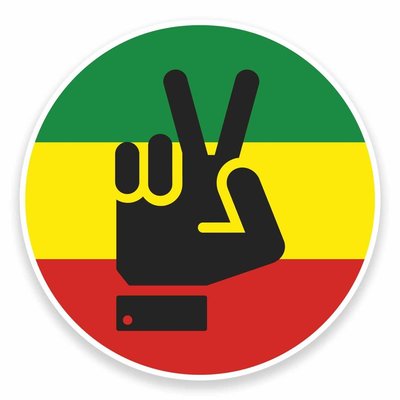 2 x Rasta Peace Hand Jamaica Vinyl Sticker Car Travel Luggage #9482Â | eBay