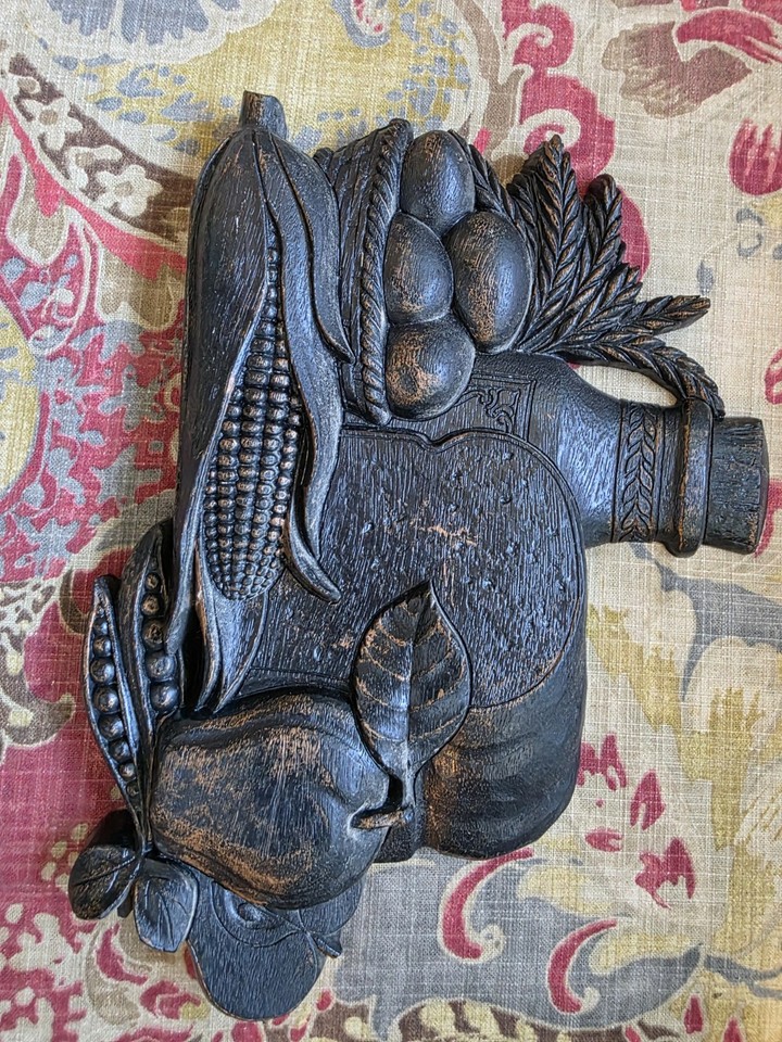 One Pair VTG Mid Century Granny Core Syroco Dart Plastic Kitchen Wall ...