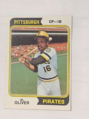 1974 Topps Al Oliver #52 Pittsburgh Pirates Near Mint or better Card is ...