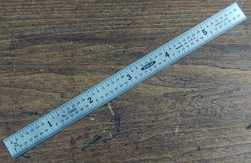 Vintage Dunlap Stainless Steel 6 inch Machinist Ruler 3968 | eBay