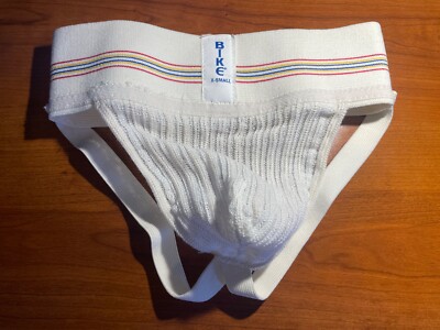Mens BIKE No. 10 'UNIVERSITY' Vintage Jockstrap - Small, White | eBay