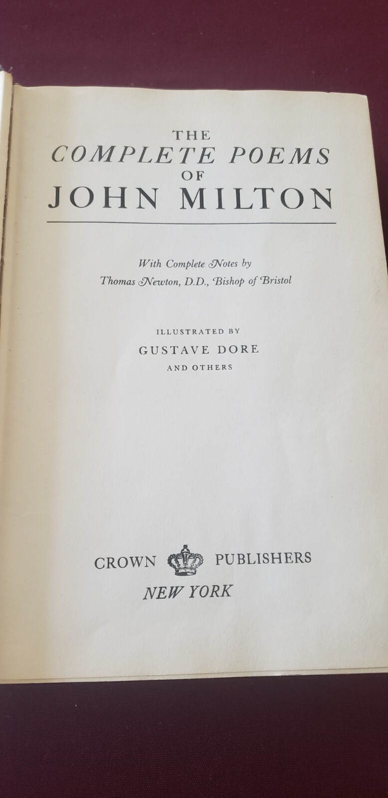 The Complete Poems Of John Milton crown 1936 1st print | eBay