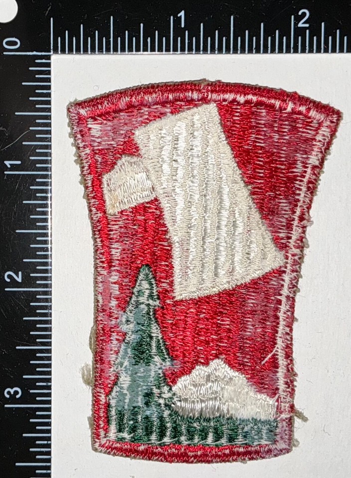 WWII US Army 70th Infantry Division VERTICAL WEAVE WORN Patch | eBay