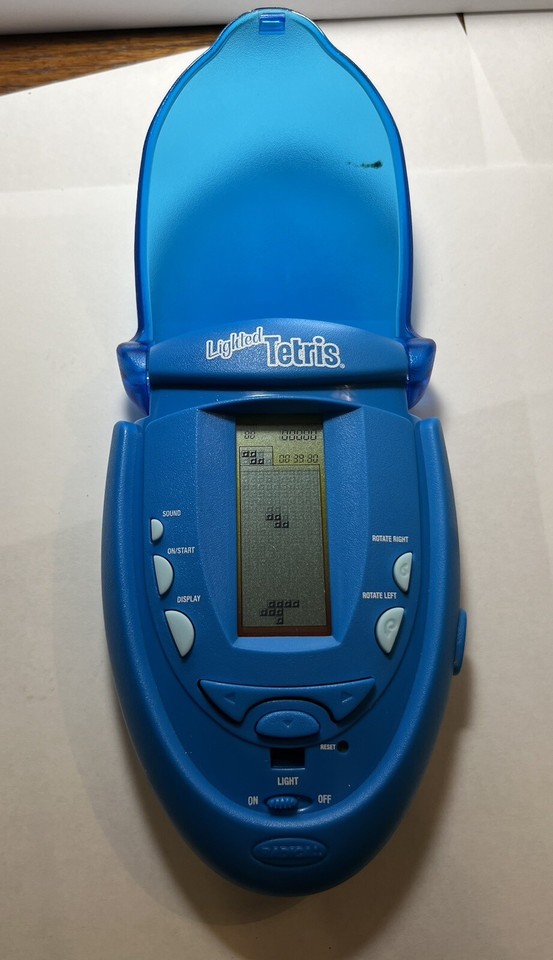 Radica Lighted Tetris Flip Top Electronic Handheld Travel Game 2003 | eBay