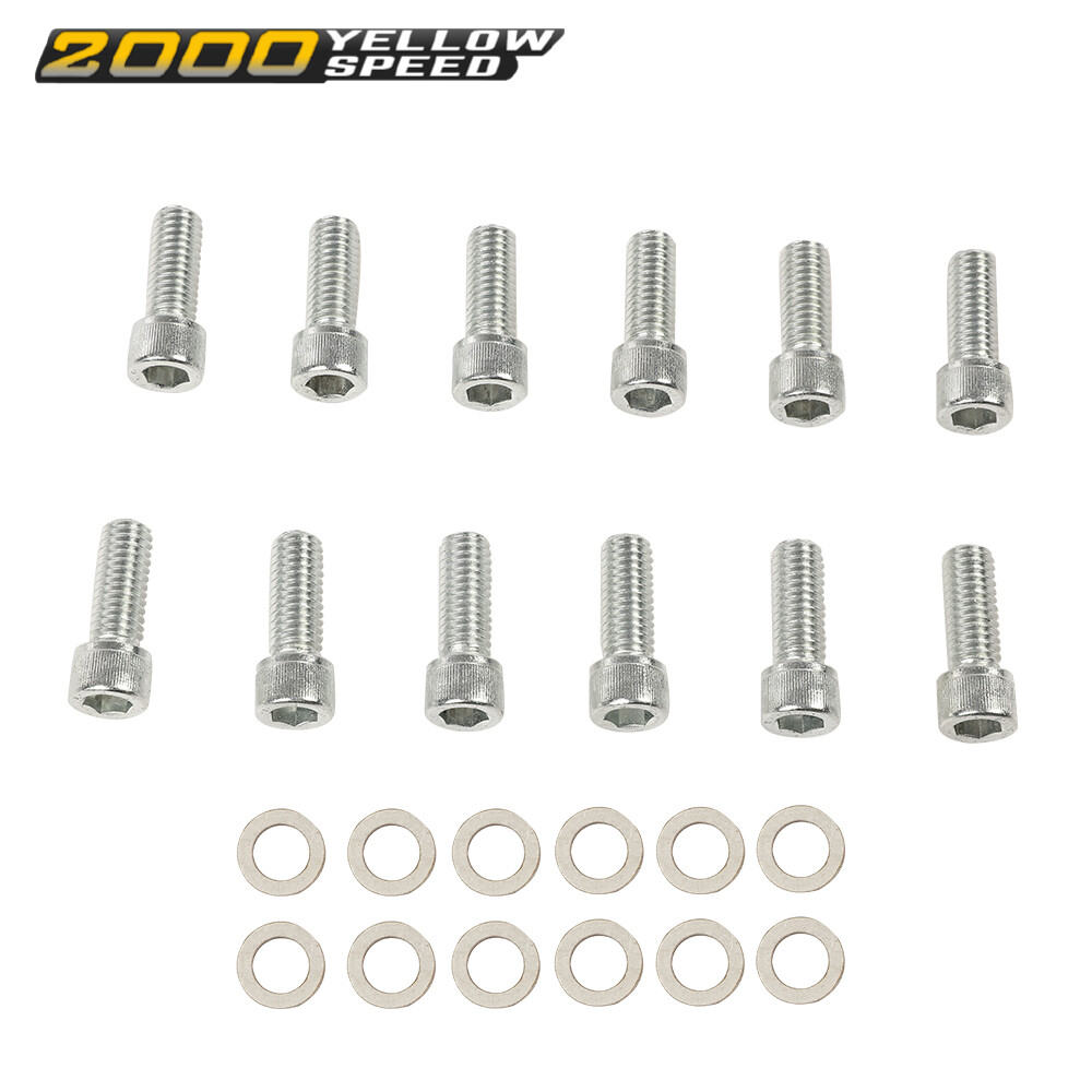 Fit For 283 327 350 400 Small Block Chevy Chrome Intake Manifold Bolts ...