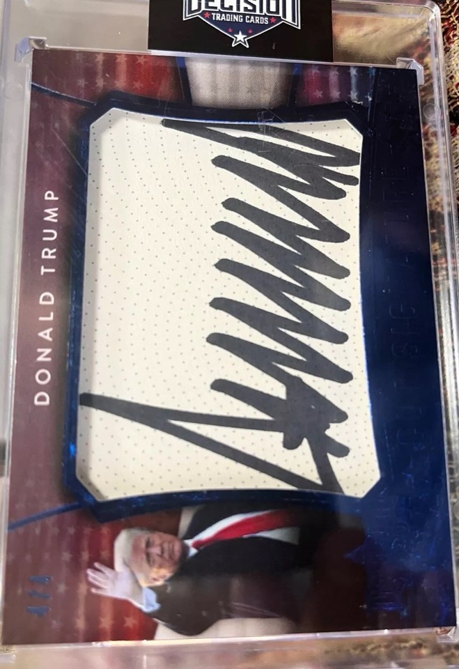 #4/4 (Very Rare) Donald Trump (POTUS 45/47) 2020 Decision Signature ...