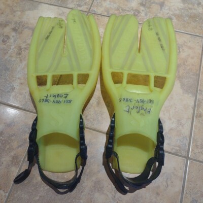 Scubapro Twin Jet Fins - Neon Yellow (Medium) | eBay
