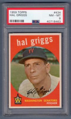 1959 Topps #434 HAL GRIGGS PSA 8 | eBay