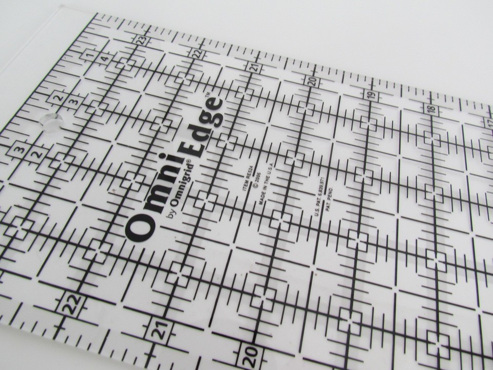 OmniEdge By Omnigrid Non-Slip Quilter's Ruler 5"x24"- , RE524 2006 | eBay